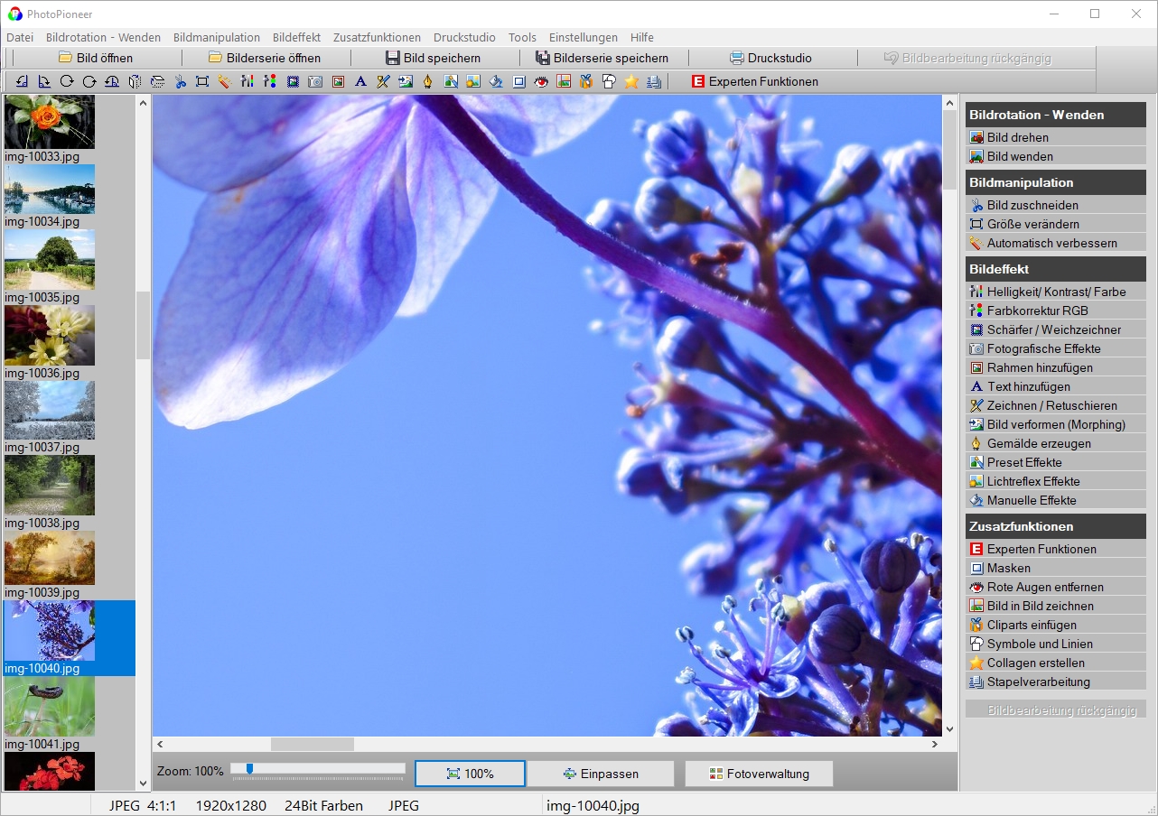 Bildbearbeitungsprogramm: Erstellung des Kupferstich-Effekts